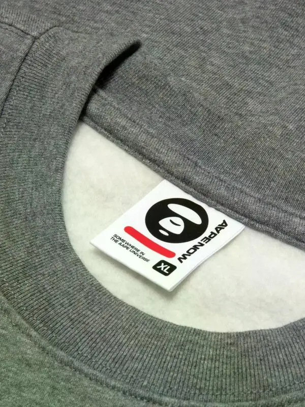 AAPE BY *A BATHING APE Moonface Logo-patch Sweater