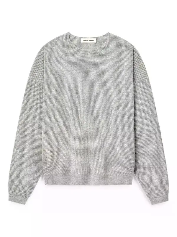 Fear Of God Waffle-knit Dropped-shoulder Sweater