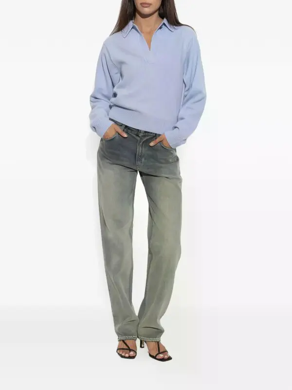 HAIKURE Button-collar Wool Sweater