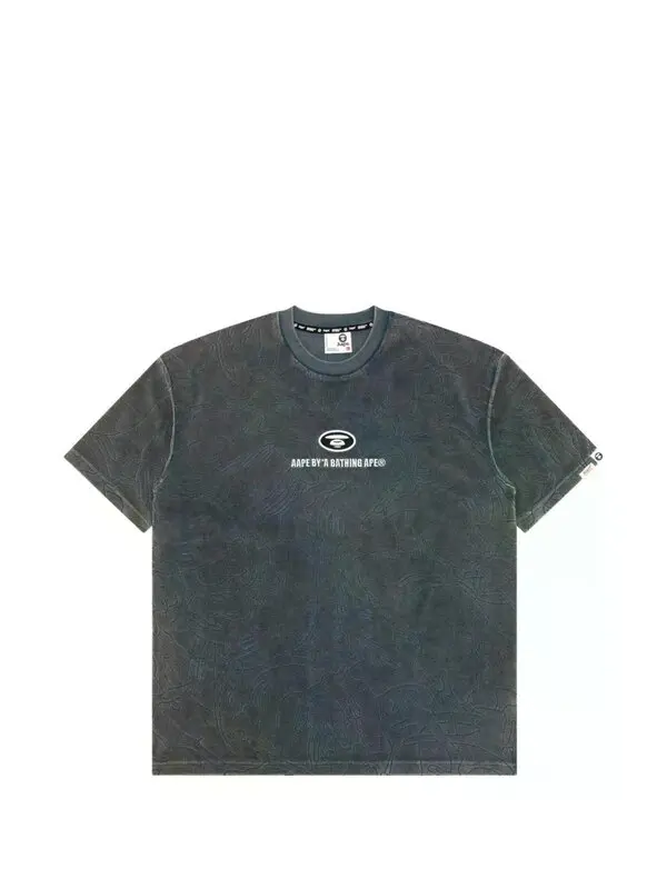 AAPE BY *A BATHING APE Moonface Logo Camo-design T-shirt
