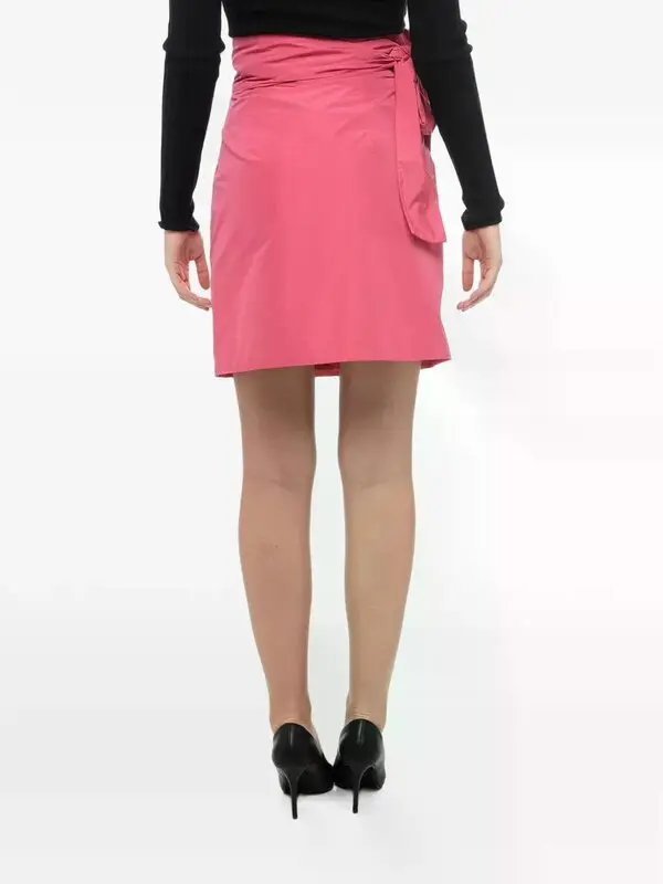 COGO Bow Detail Mini Skirt