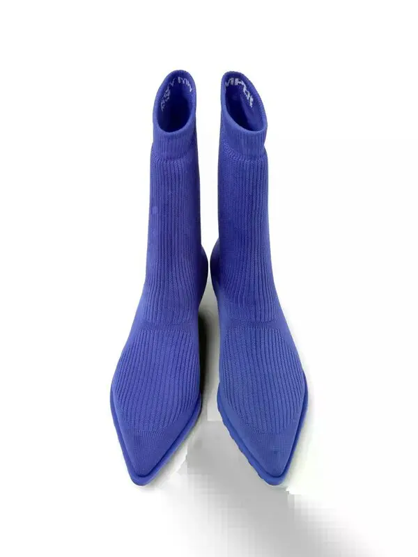 Camper Anna Ribbed Knit Ankle Boots