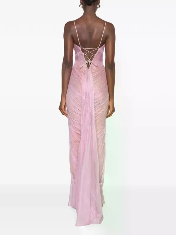 MARIA LUCIA HOHAN Tomina Ruched Maxi Dress