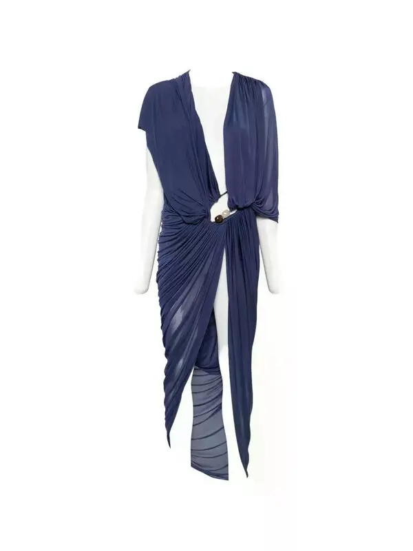 Christopher Esber Helix Crystal-draped Maxi Dress - Blue