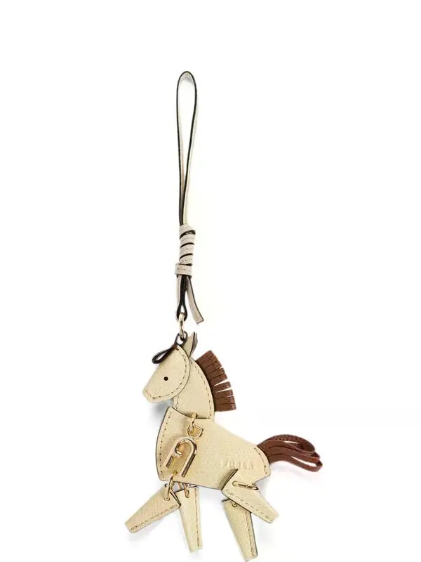 Furla Allegra Horse-shaped Keyring - Neutrals