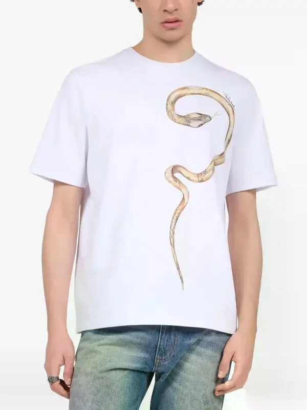 Roberto Cavalli Snake-print T-shirt