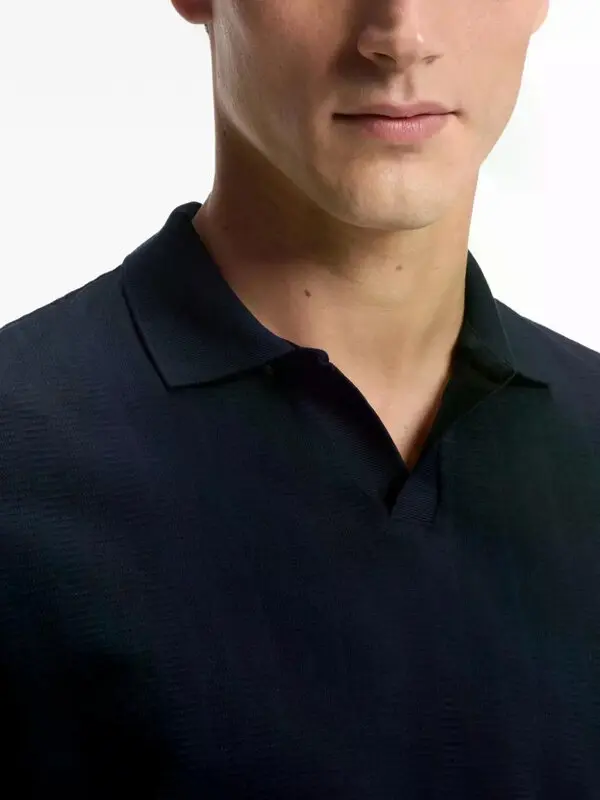 BOSS Jacquard-knit Polo Shirt