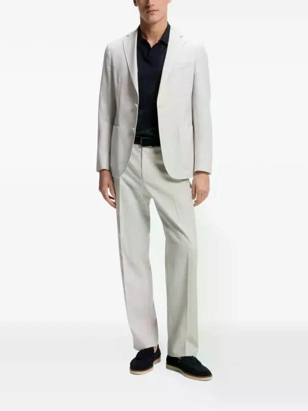 BOSS Cotton-jacquard Polo Shirt With Johnny Collar