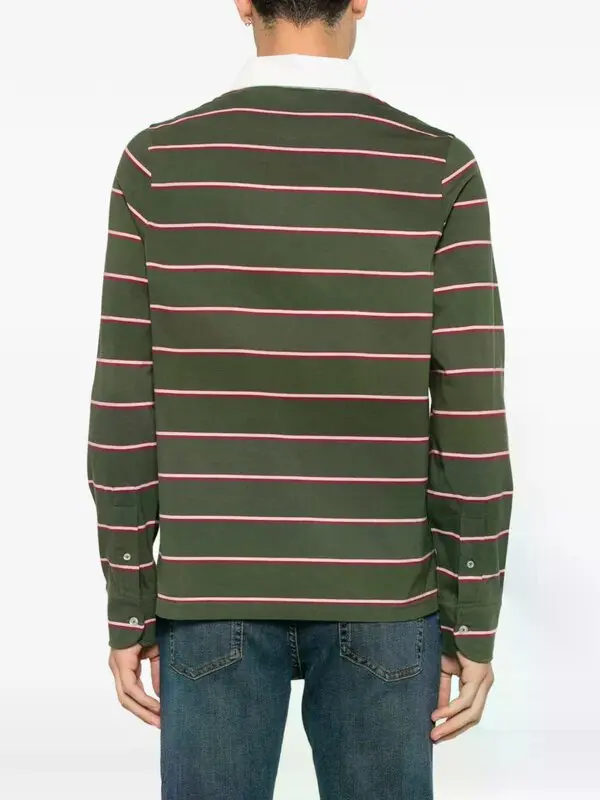 Etro Striped Long-sleeve Polo Shirt