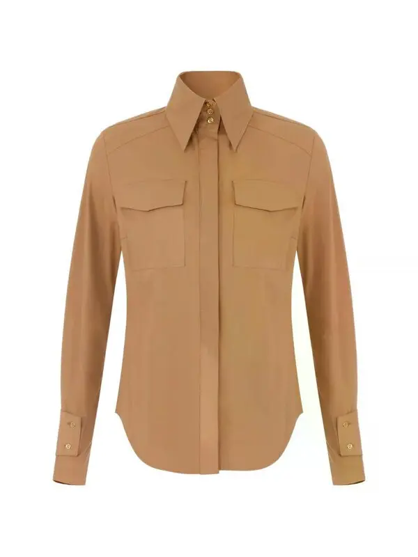 Elisabetta Franchi Cotton Shirt With Pockets