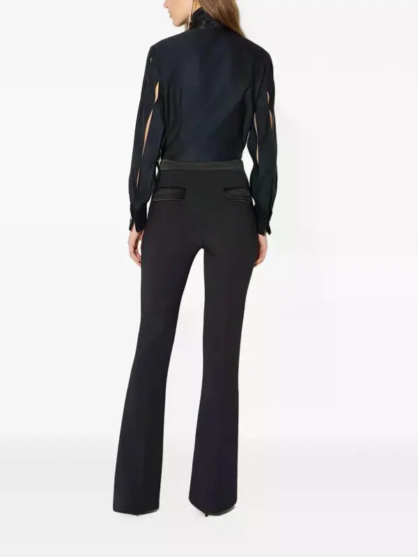 Elisabetta Franchi Cotton Shirt With Bow Tie
