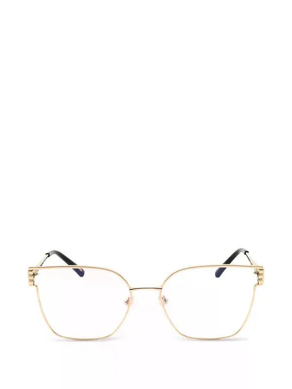 Chopard Square Frame Eyeglasses - Gold