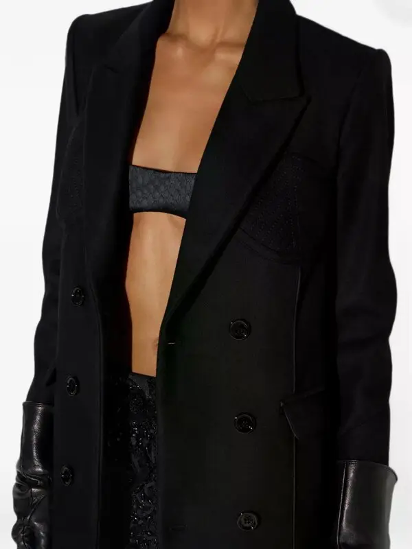 Elisabetta Franchi Coat In Double Layer Crêpe Fabric