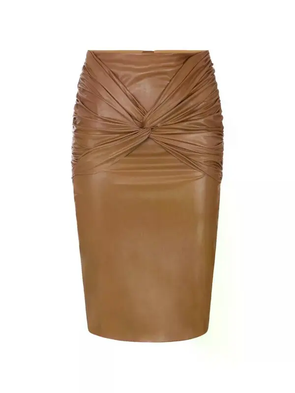 Elisabetta Franchi Draped Skirt - Brown