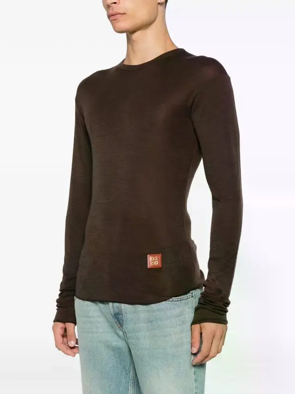 Dsquared2 Logo-patch Virgin Wool Sweater