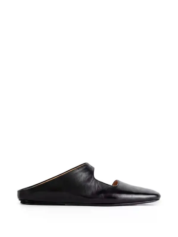 Marsèll Distesa Cut-out Leather Mules - Black
