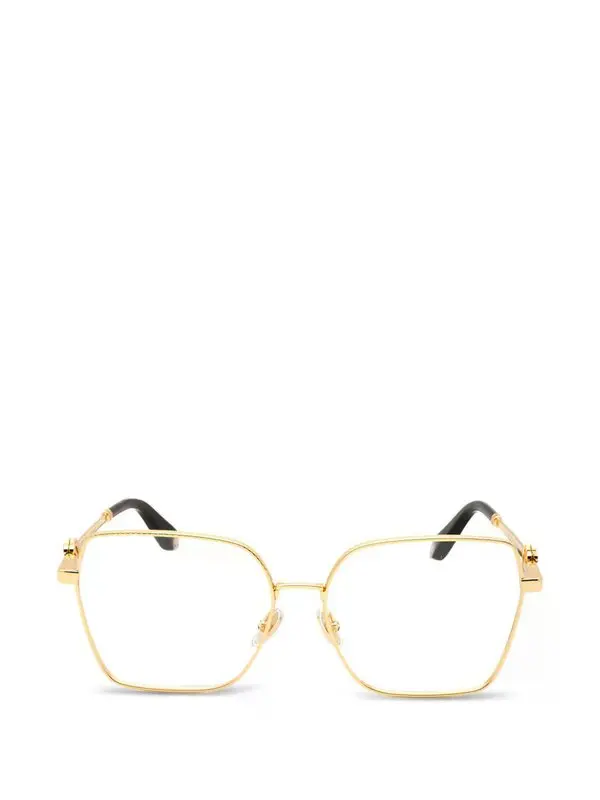Roberto Cavalli Square Frame Eyeglasses - Gold