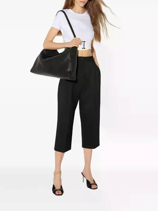 Elisabetta Franchi Tailored Gabardine Trousers - Black