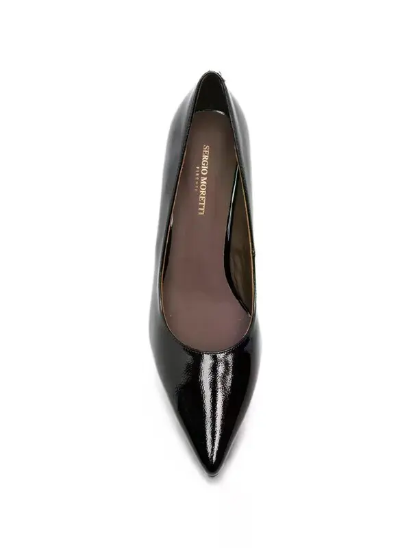SERGIO MORETTI FIRENZE Patent-finish Pointed-toe Pumps