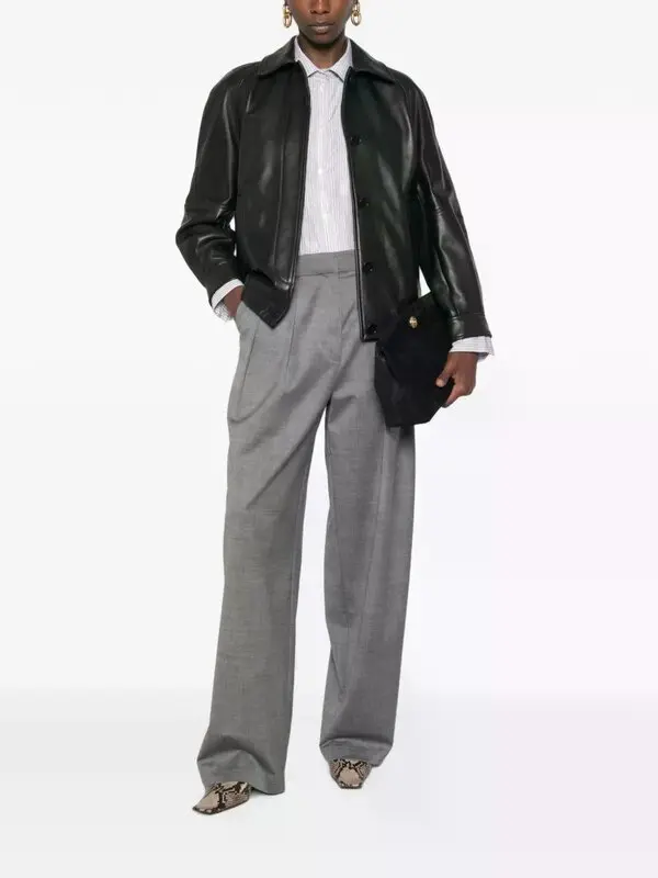 SALVATORE SANTORO Button-up Leather Jacket
