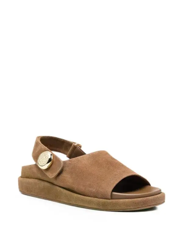 SERGIO MORETTI FIRENZE Button-detail Slingback Sandals