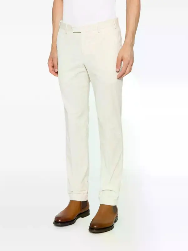 PT TORINO Corduroy Textured Straight-leg Trousers - Neutrals