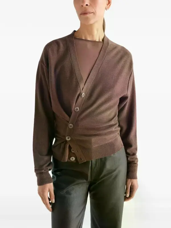 LEMAIRE Relaxed Twisted Cardigan In Merino Blend