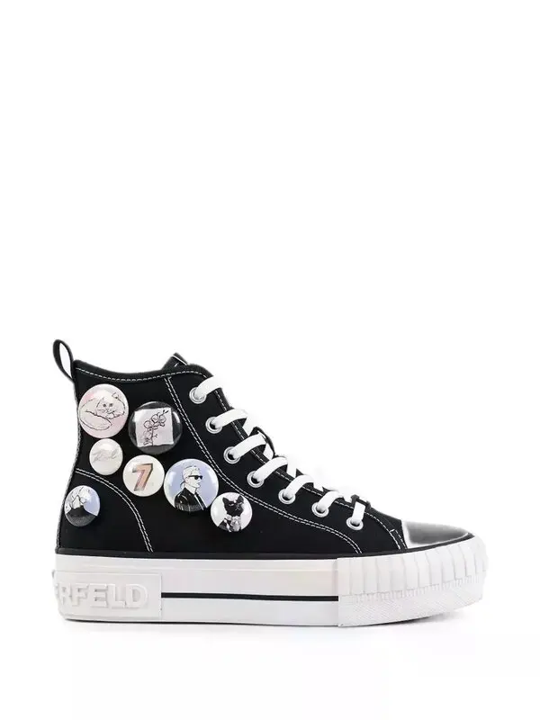 Karl Lagerfeld Kampus Max Embellished High Top Sneakers