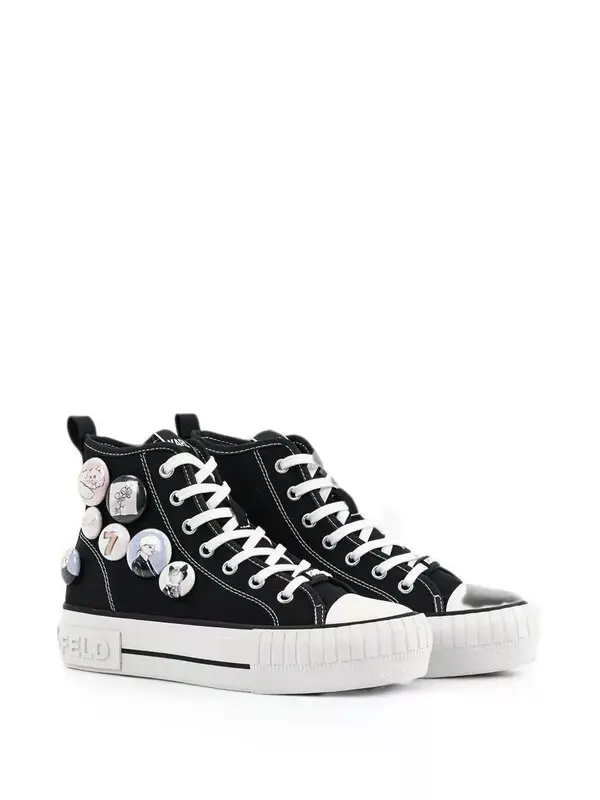 Karl Lagerfeld Kampus Max Embellished High Top Sneakers