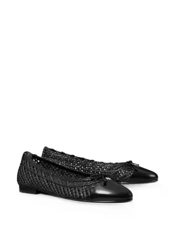 Tory Burch Woven Cap-toe Ballet Flats