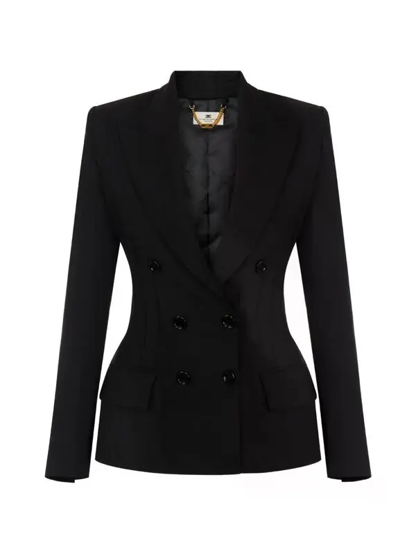 Elisabetta Franchi Jacket In Lightweight Crêpe