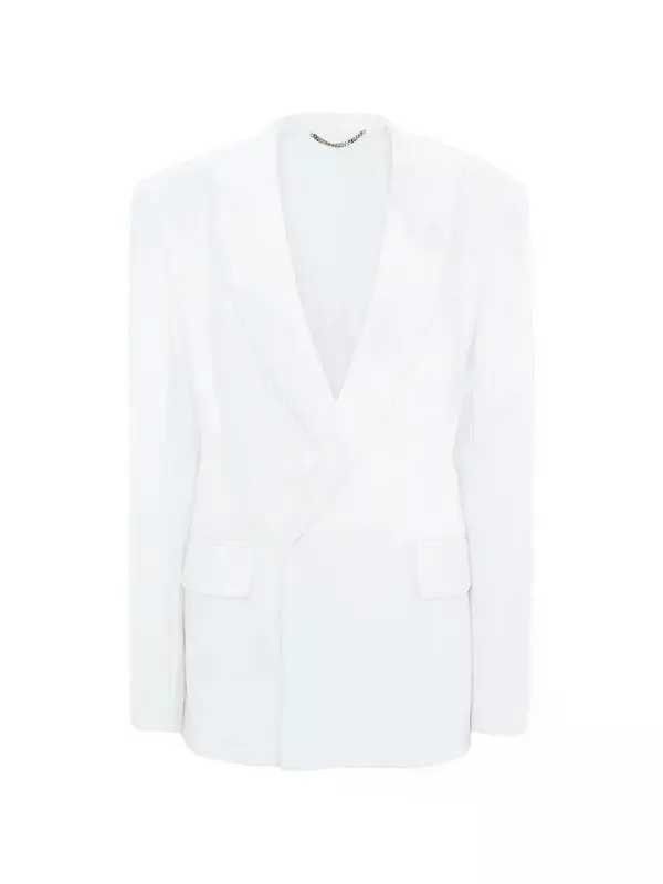 Victoria Beckham Belted Blazer - White