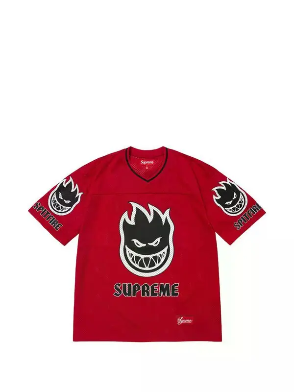 Supreme Spitfire Football T-shirt - Red