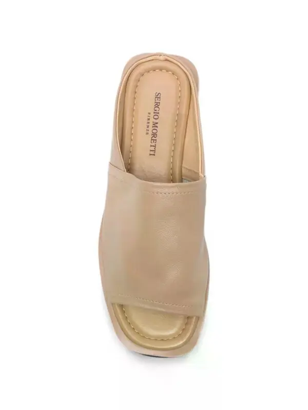 SERGIO MORETTI FIRENZE Open-toe Leather Sandals