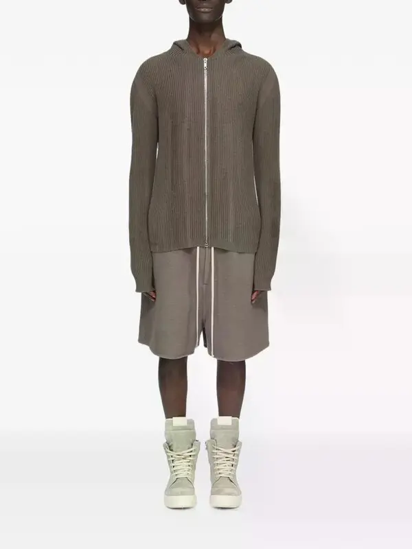 Rick Owens Hooded Zip-up Cardigan