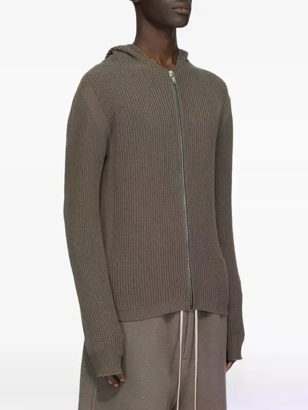 Rick Owens Hooded Zip-up Cardigan