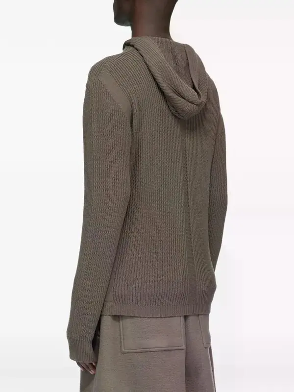 Rick Owens Hooded Zip-up Cardigan