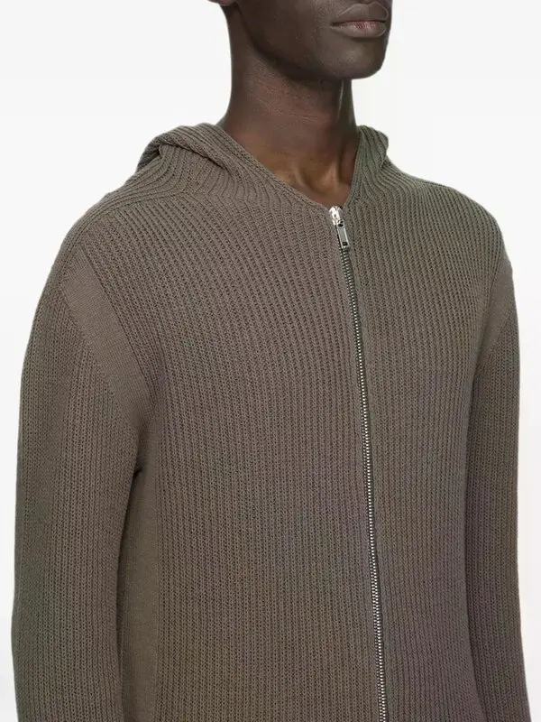 Rick Owens Hooded Zip-up Cardigan