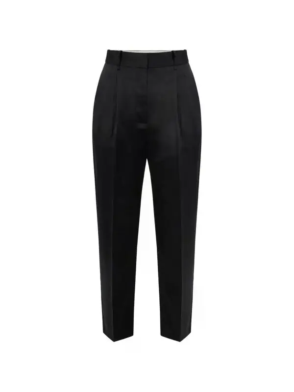 Elisabetta Franchi Stretch Satin Tailored Trousers