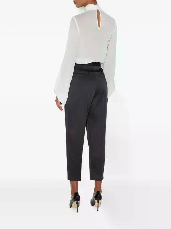 Elisabetta Franchi Stretch Satin Tailored Trousers