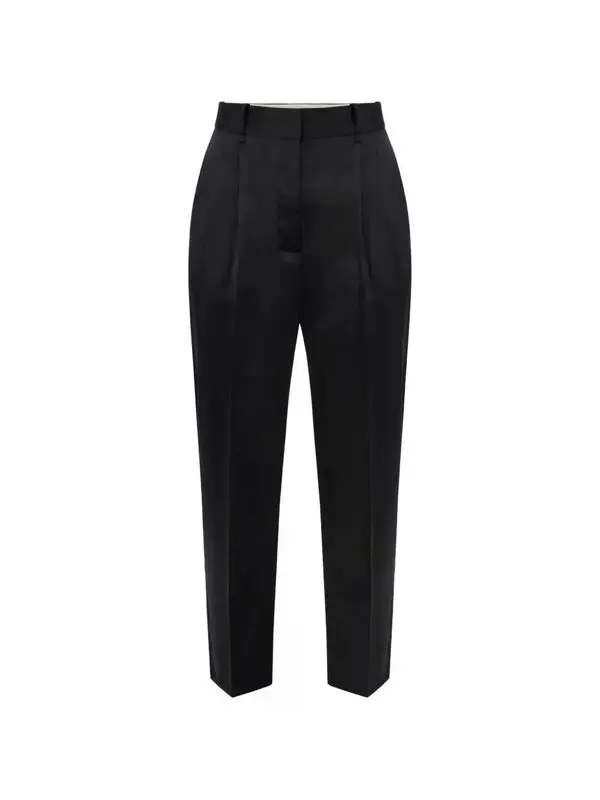 Elisabetta Franchi Stretch Satin Tailored Trousers