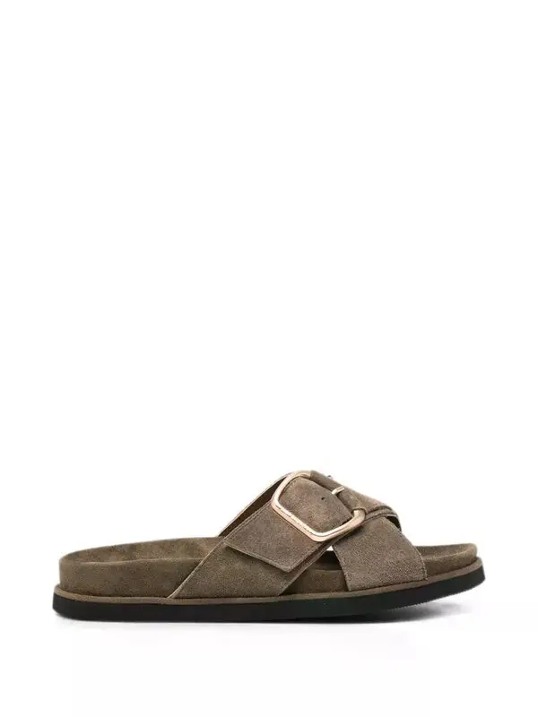 SERGIO MORETTI FIRENZE Crossover Buckle Sandals
