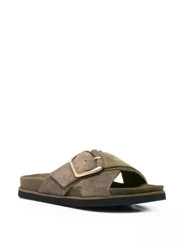 SERGIO MORETTI FIRENZE Crossover Buckle Sandals
