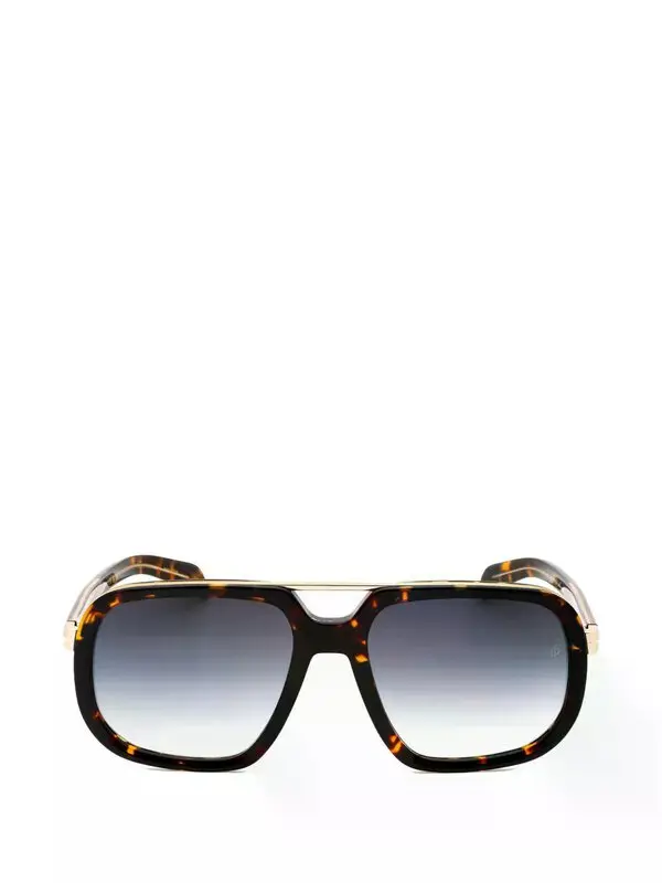 DB EYEWEAR BY DAVID BECKHAM Tortoiseshell-effect Aviator Sunglasses - Brown