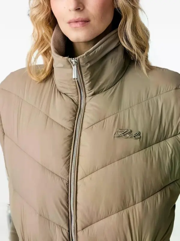 Karl Lagerfeld Quilted Drawstring Gilet