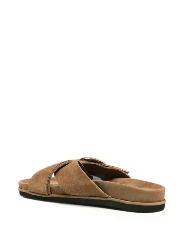 SERGIO MORETTI FIRENZE Buckle-fastening Crossover Strap Sandals