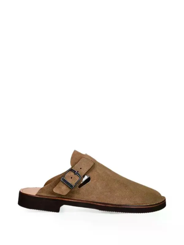 FRACAP Buckle-fastening Suede Mules
