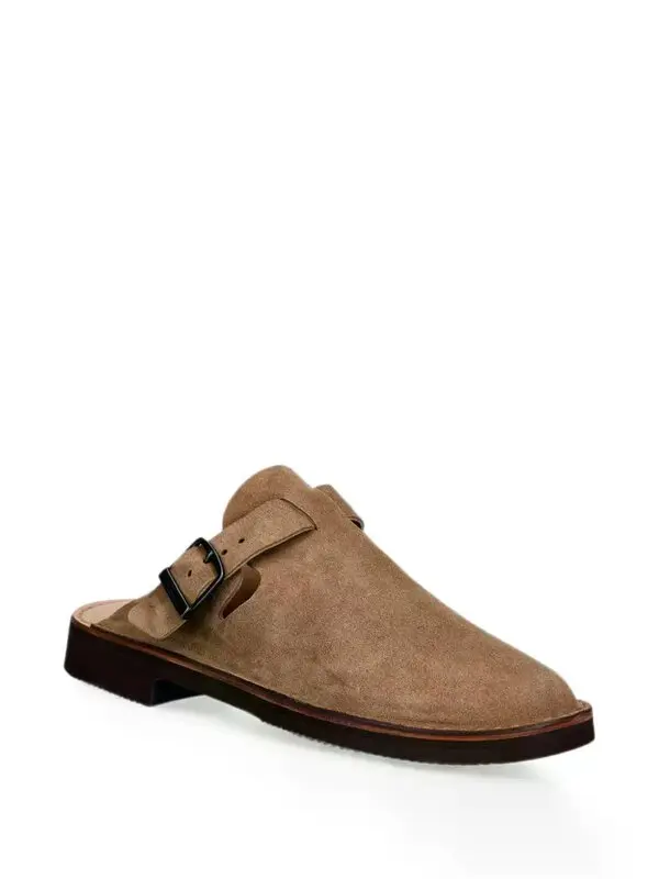 FRACAP Buckle-fastening Suede Mules