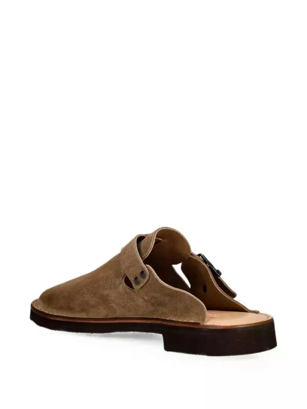 FRACAP Buckle-fastening Suede Mules