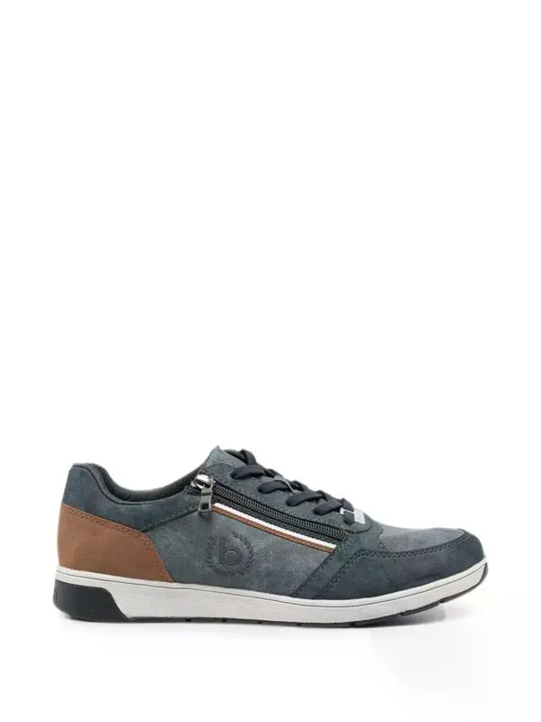 BUGATTI Zip-detail Panelled Sneakers - Blue